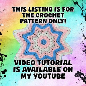 Crochet Flowstar Pattern: 8 Point Star Flow Toy (PDF Pattern) - Etsy