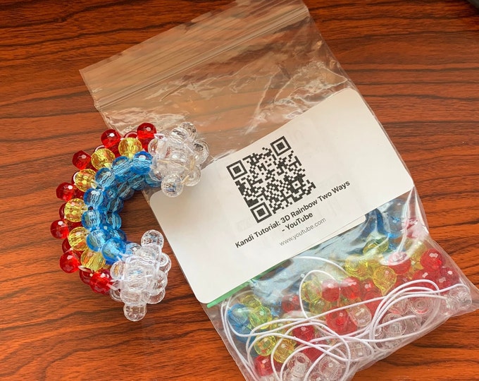 DIY Kandi Rainbow Kit Learn to Make 3D Kandi Rainbow - Etsy