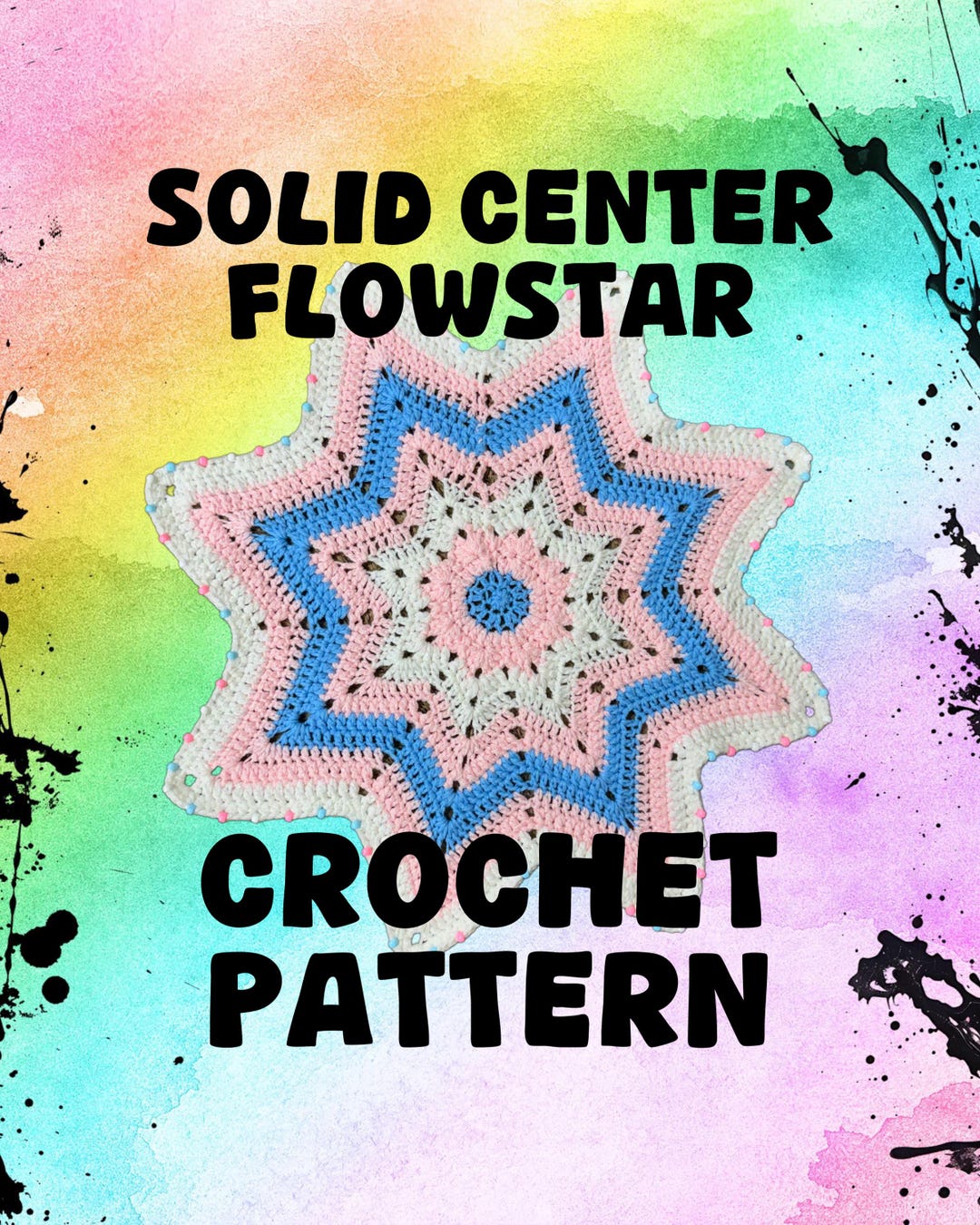 Crochet Flowstar Pattern: 8 Point Star Flow Toy (PDF Pattern) - Etsy