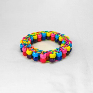 Kandi Ladder Cuff Reversible Fidget Kandi Stim Toy Multi-layered ...
