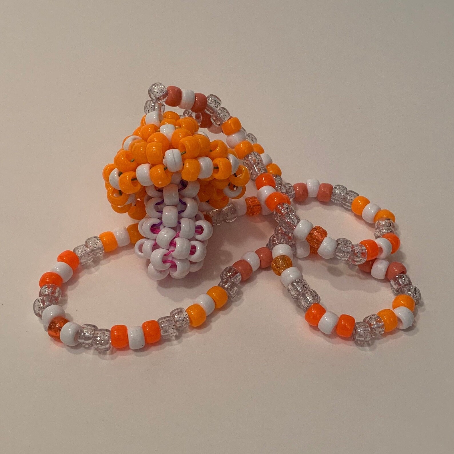 Kandi Mushroom Necklace Custom Handmade Fidget Charm Stim - Etsy