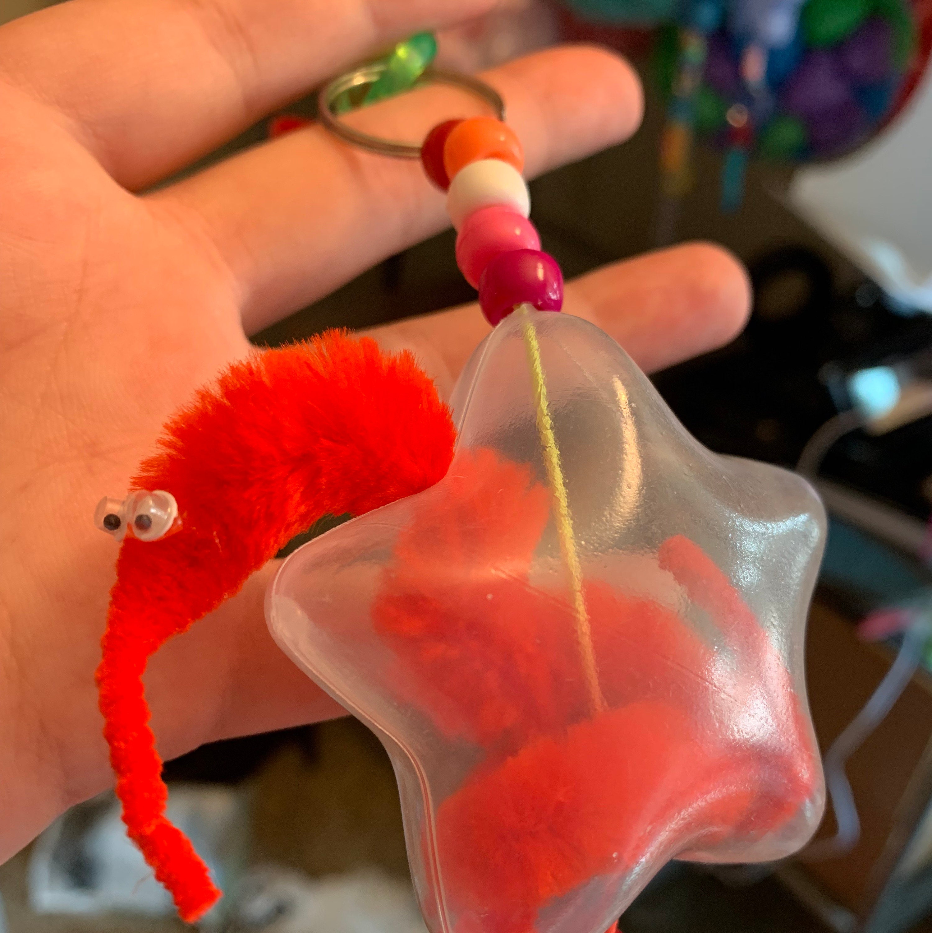 Kandi Ball Pit Star Keychain | Etsy