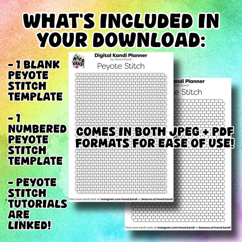 Digital Kandi Planner: Peyote Stitch Kandi Pattern Maker - Make Your ...