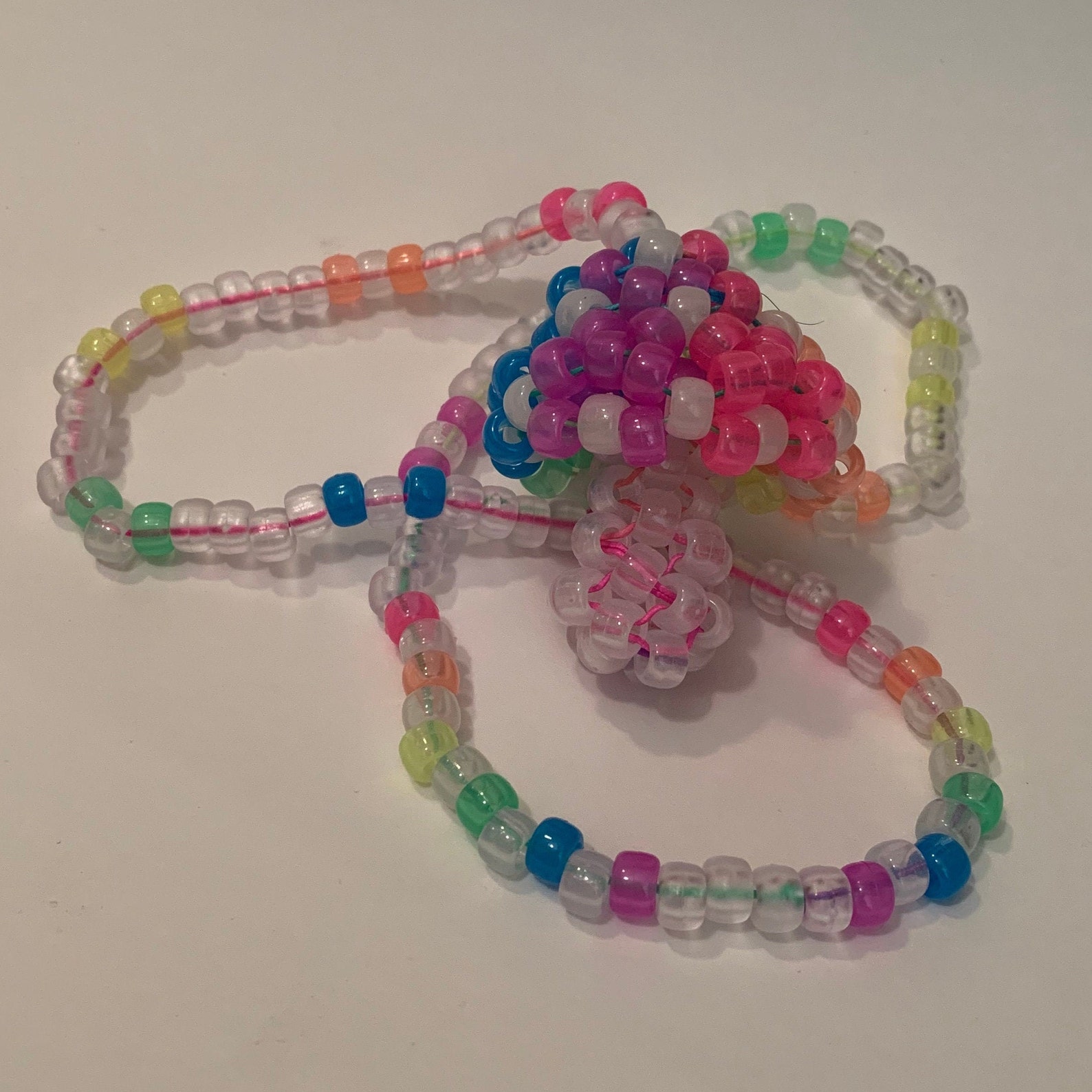 Kandi Mushroom Necklace Custom Handmade Fidget Charm Stim - Etsy