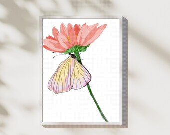 Butterfly Home Wall Decor Watercolor Art Painting of Nature Butterflies ...