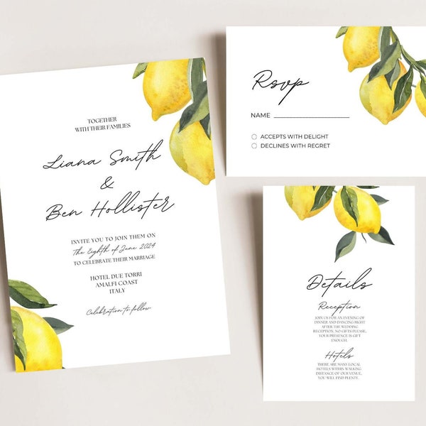 Lemon Wedding - Etsy UK