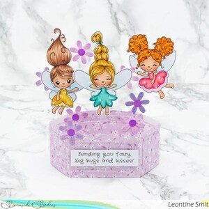 Fairy Fun Digital Stamp Set, Png Set of 77, 300 Dpi Images, Black and ...