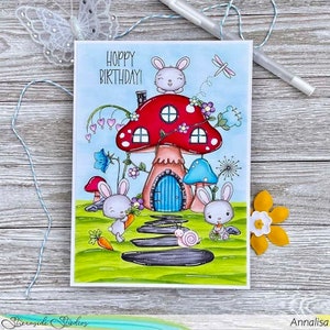 Cupcake Critters-bunny Digital Stamp Set, Bunny Cupcake Digi Stamps ...