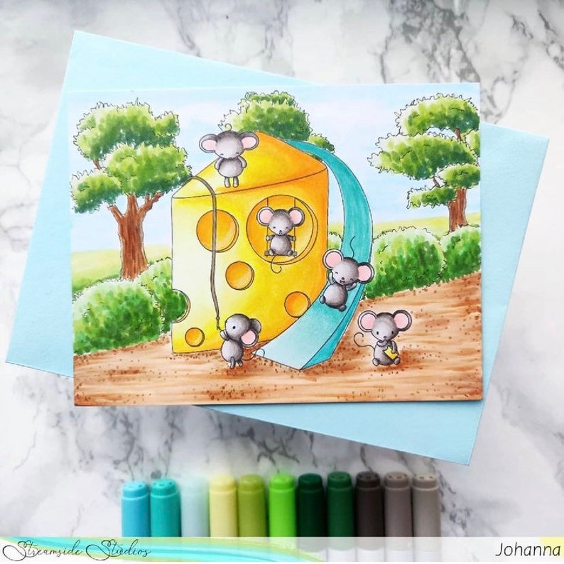 Mice at Play Digital Stamp Set Mice Digi Stamps Png 300 Dpi - Etsy