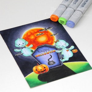 Patchpal Halloween, Ghost, Frankenstein, Pumpkin, Bats and Cats Digital ...