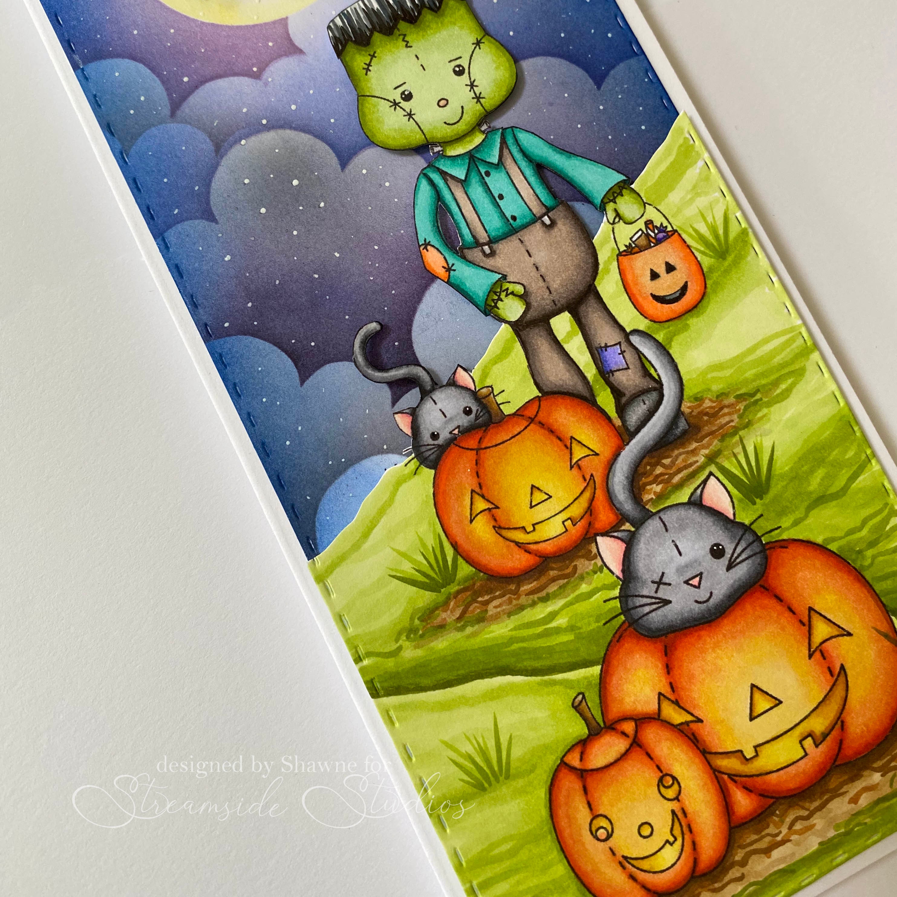 Patchpal Halloween Ghost Frankenstein Pumpkin Bats and | Etsy