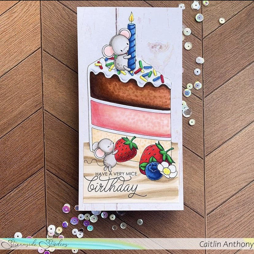 Berry Sweet Mice Digital Stamp Set, Mice Digi Stamps, Png 300 Dpi - Etsy