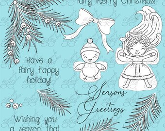 Fairy Fun Digital Stamp Set Png Set of 77 300 Dpi Images | Etsy