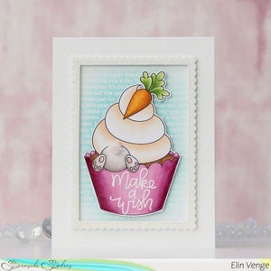 Cupcake Critters-bunny Digital Stamp Set, Bunny Cupcake Digi Stamps ...