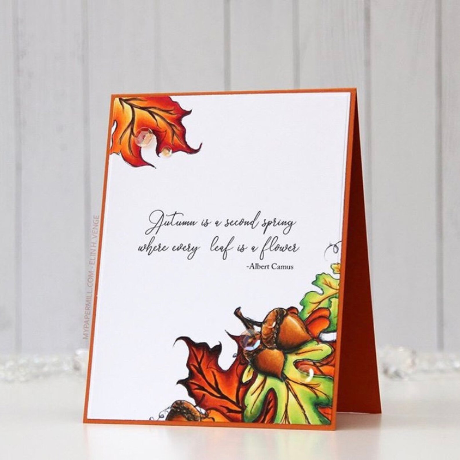 Falling Leaves With Quotes 300 Dpi Png Digital Stamp - Etsy
