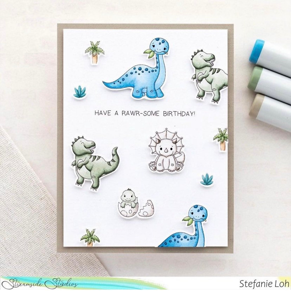 Dinos Dinosaur Digital Stamp Set Digi Stamps Png 300 Dpi - Etsy