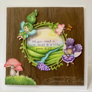 Fairy Fun Digital Stamp Set, Png Set of 77, 300 Dpi Images, Black and ...