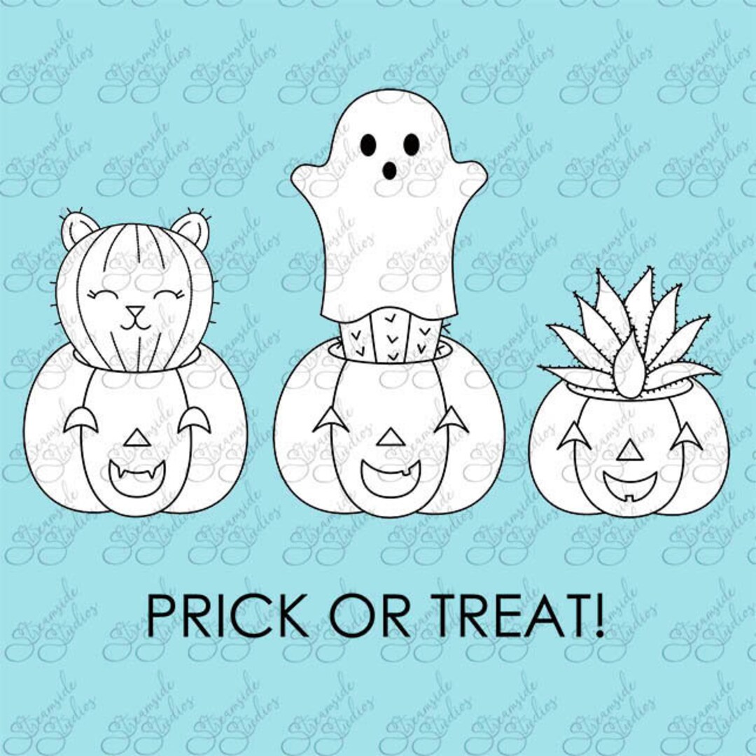 Halloween Cacti, 300 Dpi, Png Digital Stamp - Etsy