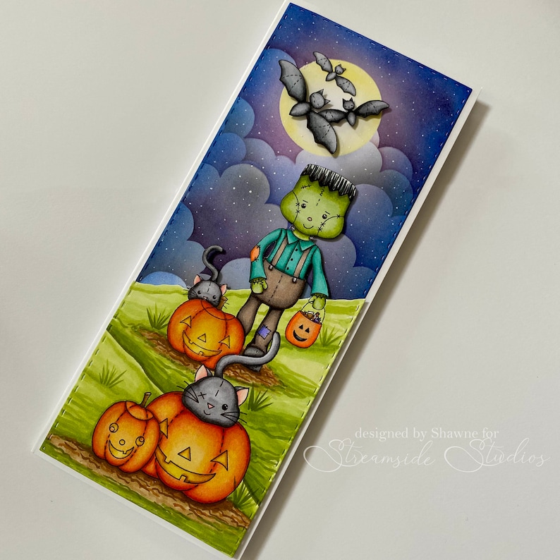 Patchpal Halloween, Ghost, Frankenstein, Pumpkin, Bats and Cats Digital ...
