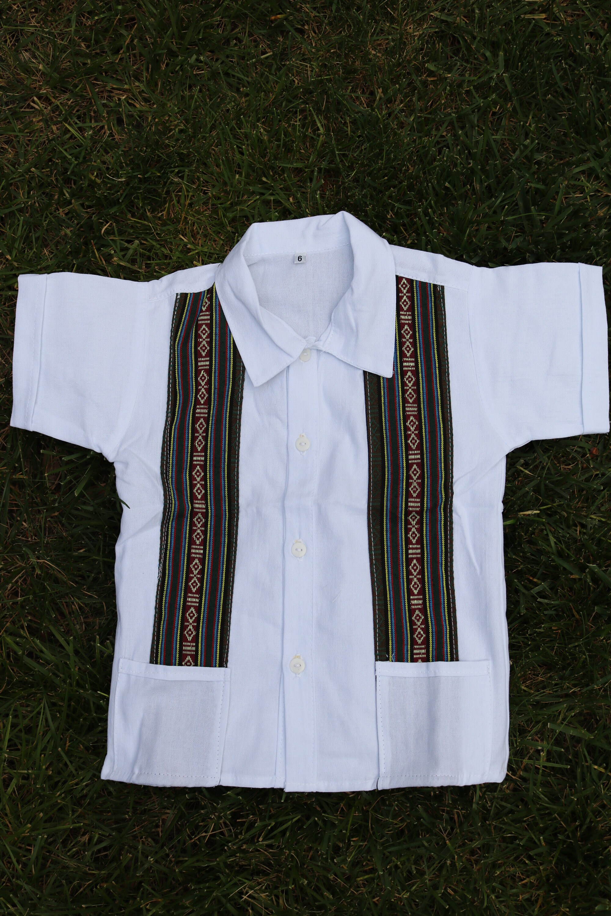 Boys Mexican Guayabera Button up Shirt, Boys Mexican Collar Shirt, Boys ...