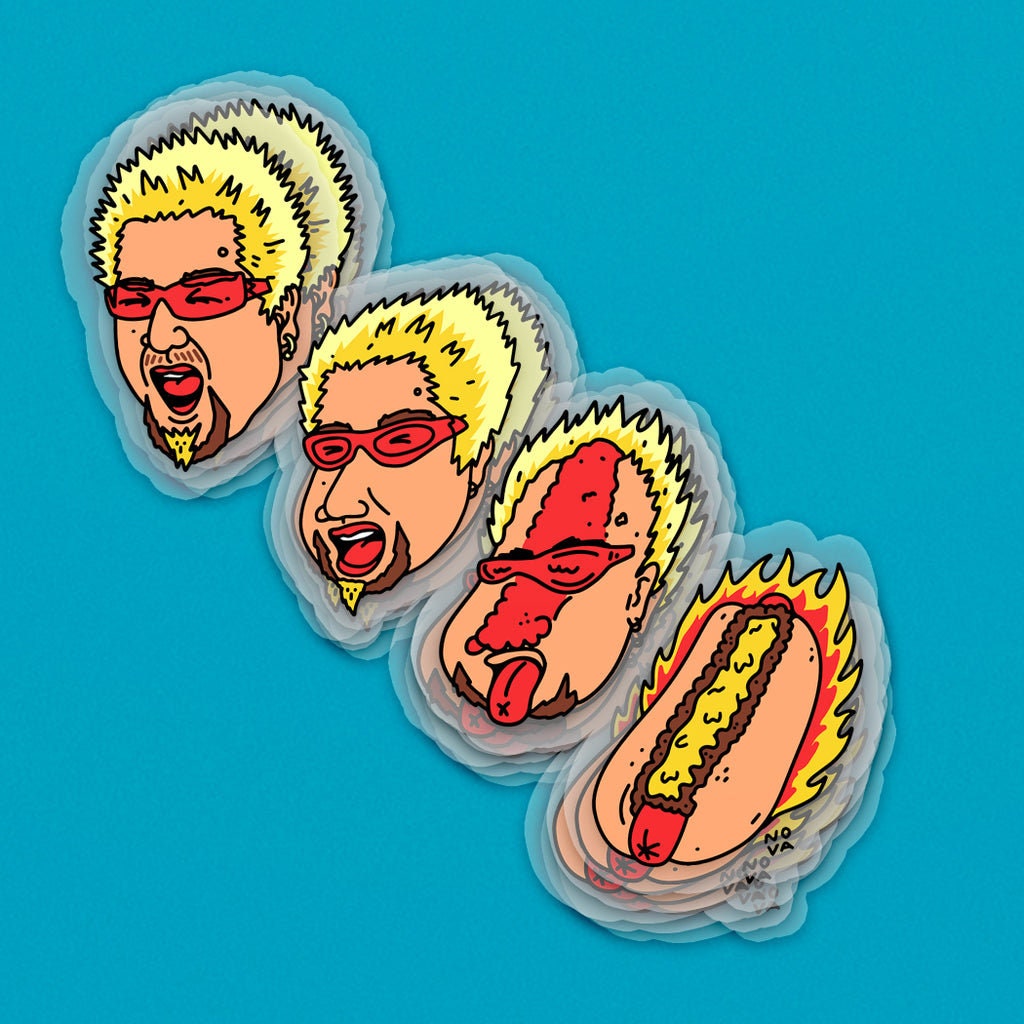 Welcome 2 Flavatown Guy Fieri Clear Sticker - Etsy