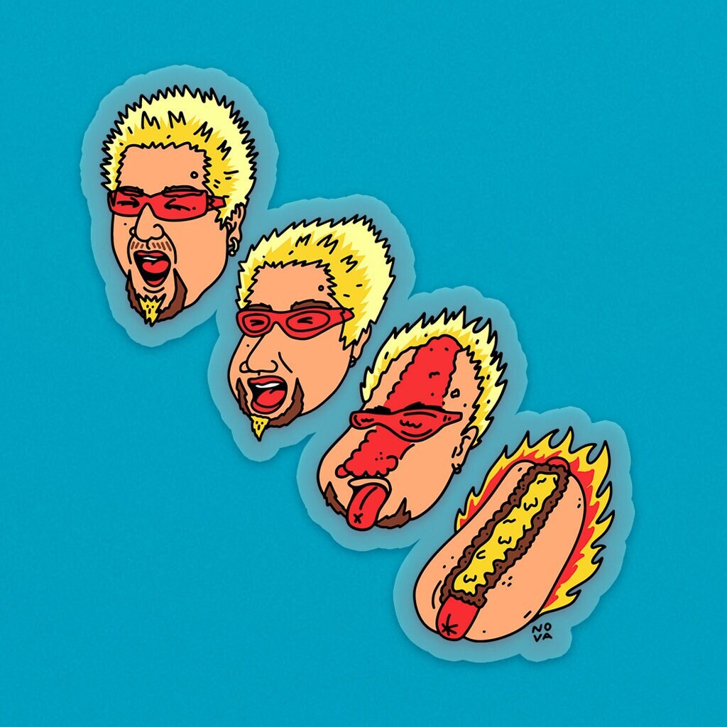 Welcome 2 Flavatown Guy Fieri Clear Sticker - Etsy