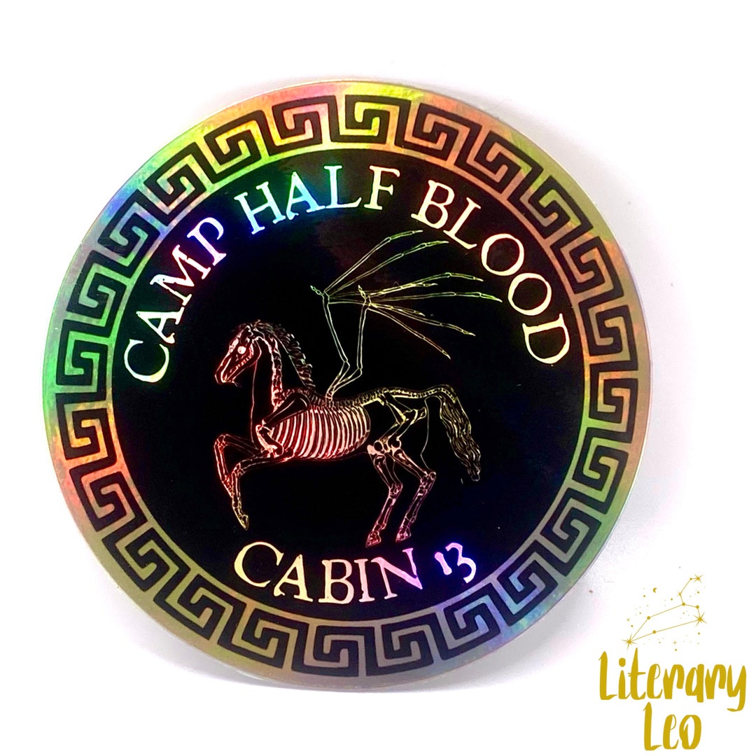 Cabin 13 Holographic Sticker | Hades Cabin Goth Sticker | Queer Booktok ...