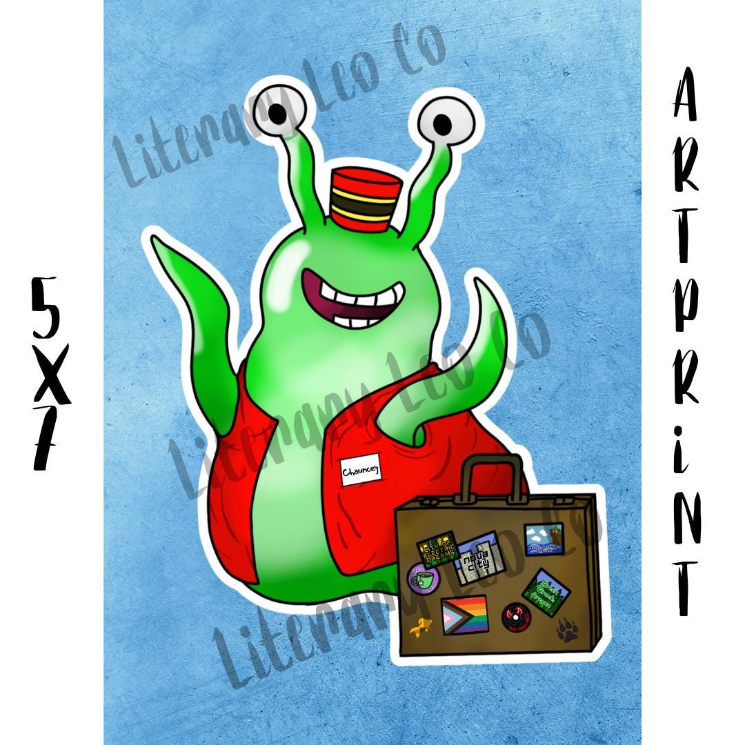Chauncey Art Print 5 X 7 | House on the Cerulean Sea Inspired | Booktok ...