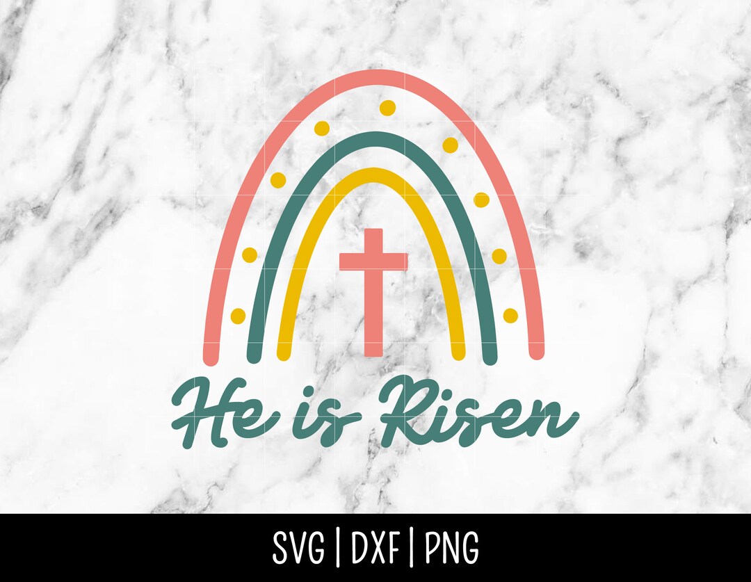 He is Risen Easter SVG, Christian, Jesus, Cross, Resurrection Sunday ...