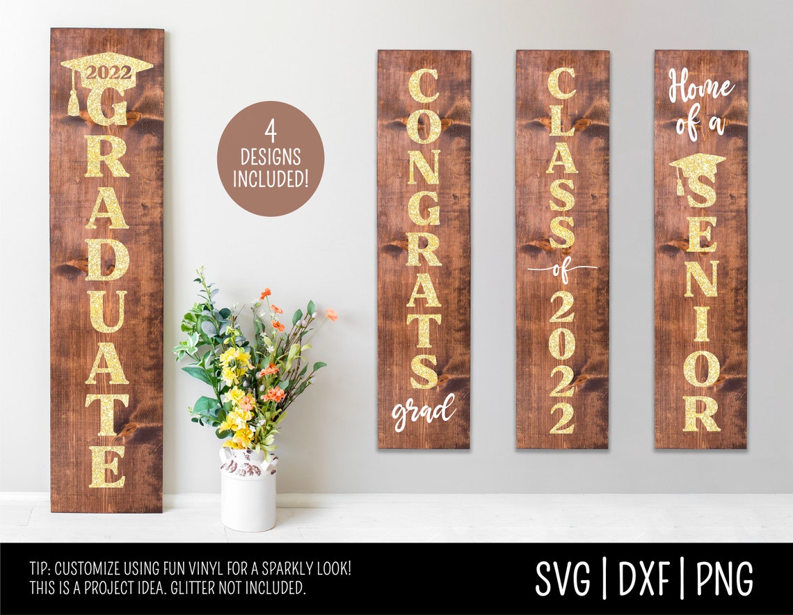 Graduation Porch Sign SVG Bundle Class of 2022 Svg Congrats | Etsy