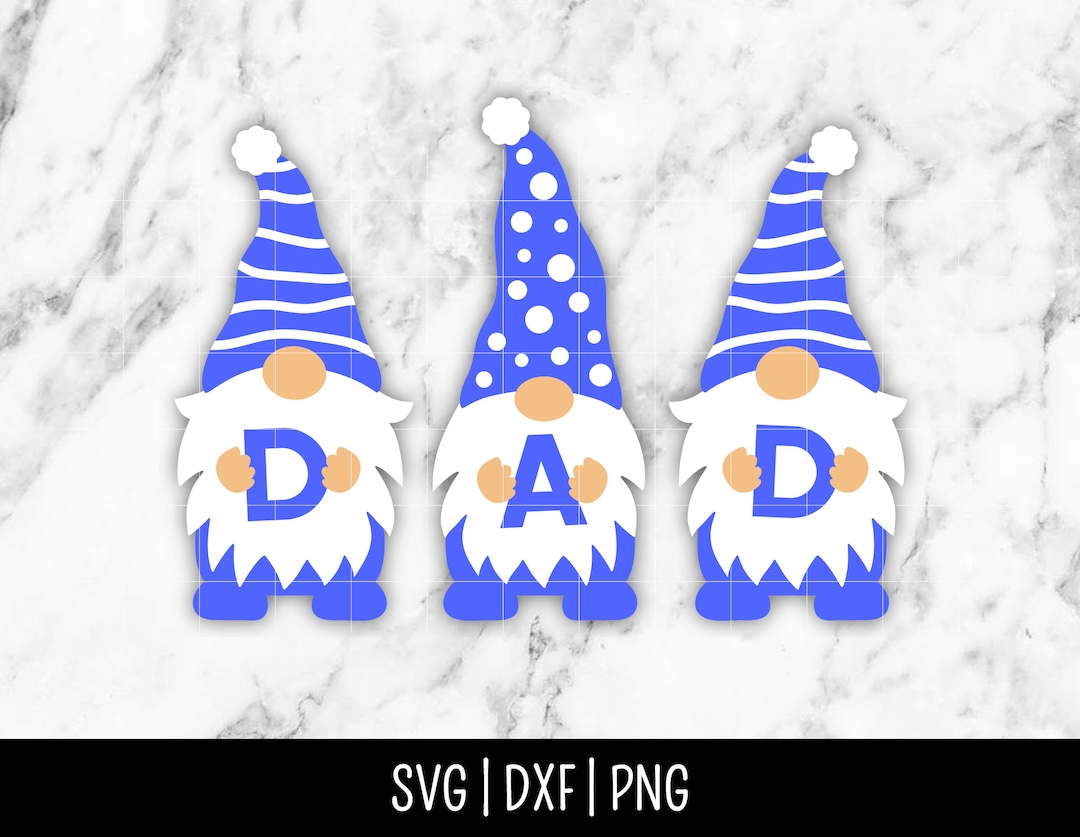 Father's Day Gnomes SVG Bundle Trio, Happy Fathers Day, Three Gnomes ...
