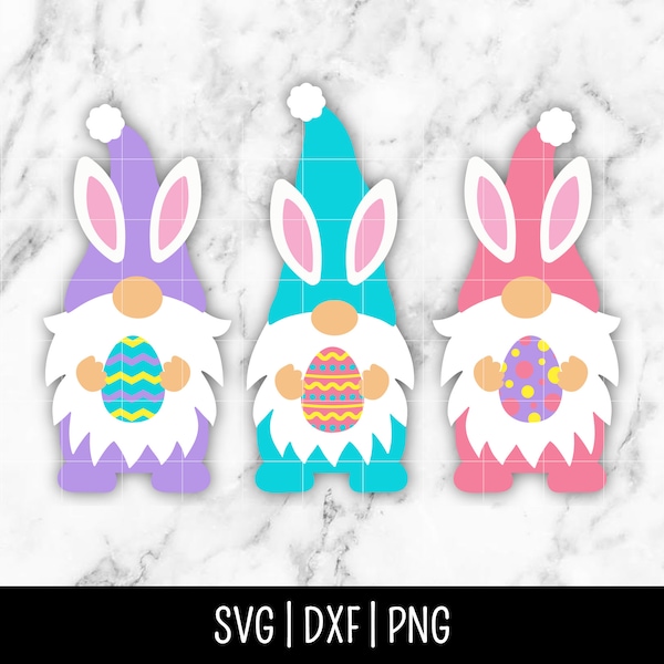 Bunny Gnome Svg - Etsy