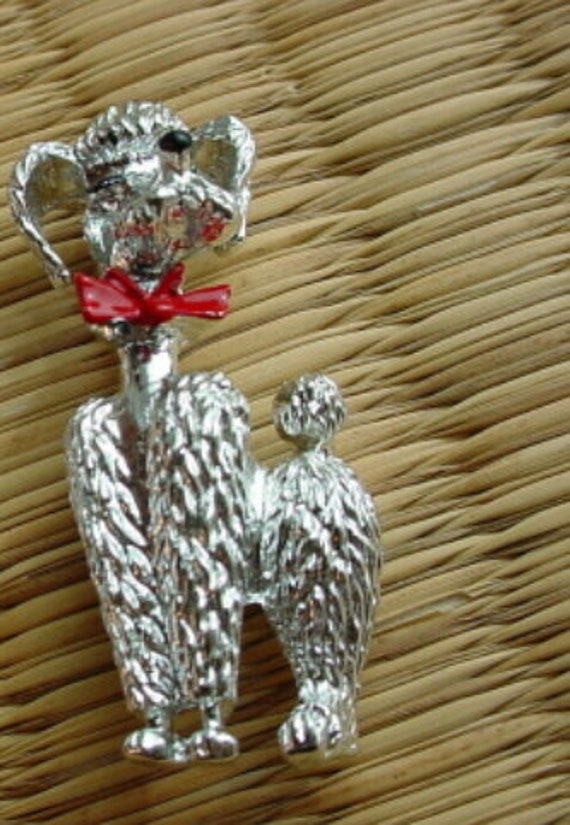 1950's PAIR of POODLE PINS - Matching Pair of Mid Cen… - Gem