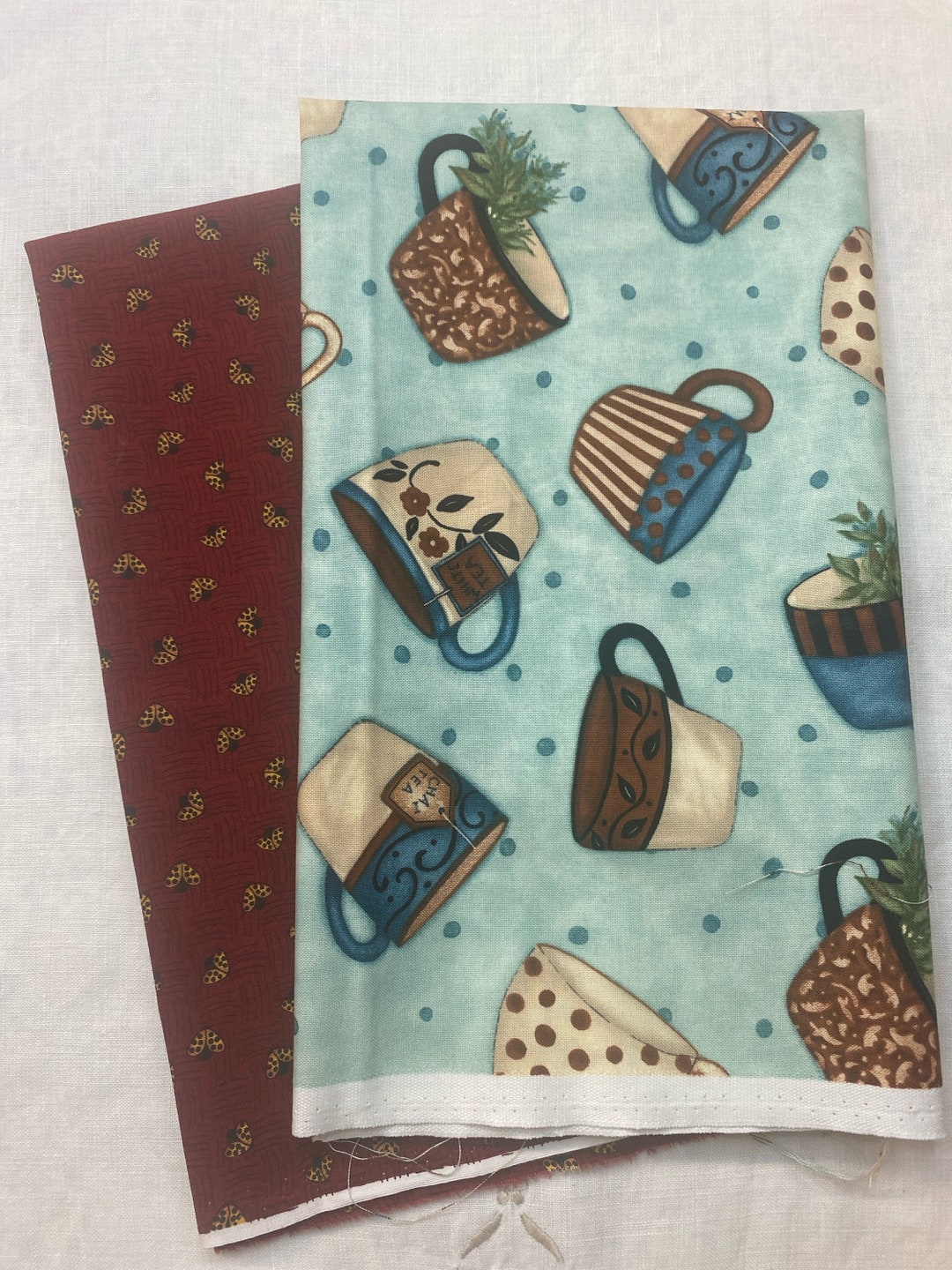 Vintage Fat Quarters Set of 2 - Etsy