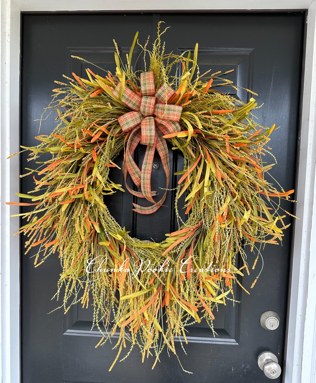 Fall Grapevine Wreath, Extra Large Autumn Front Door Decor - Etsy