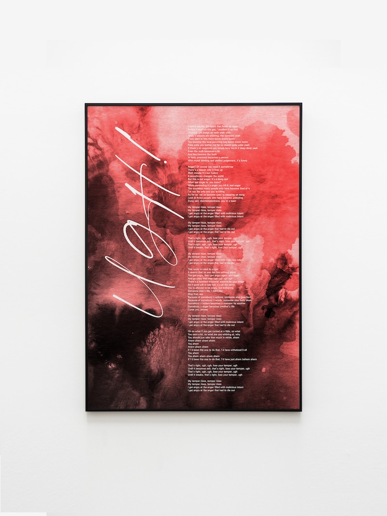 BTS UGH Lyrics Prints Poster digital Download Korean - Etsy