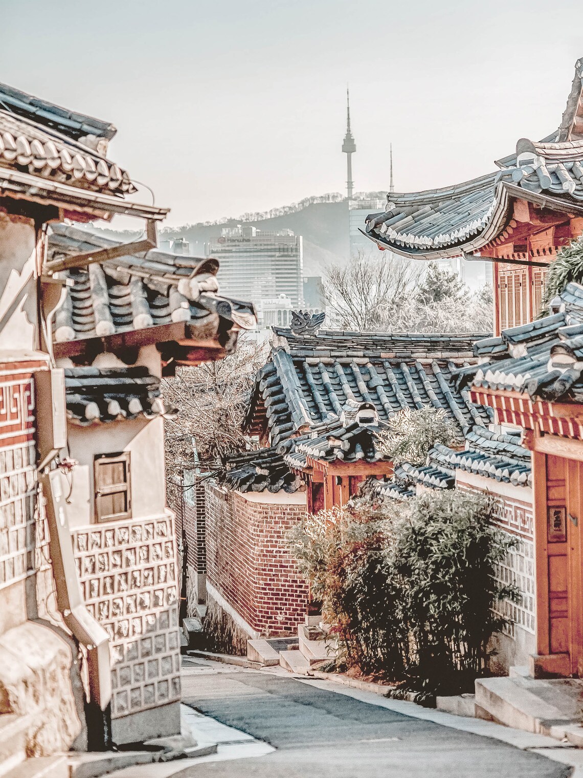 Hanok Town Seoul Korea Travel Landscape digital Download - Etsy