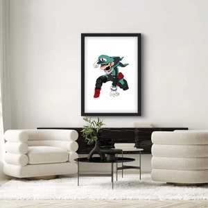 Super Mario and My Hero Academia Cross Over - Etsy