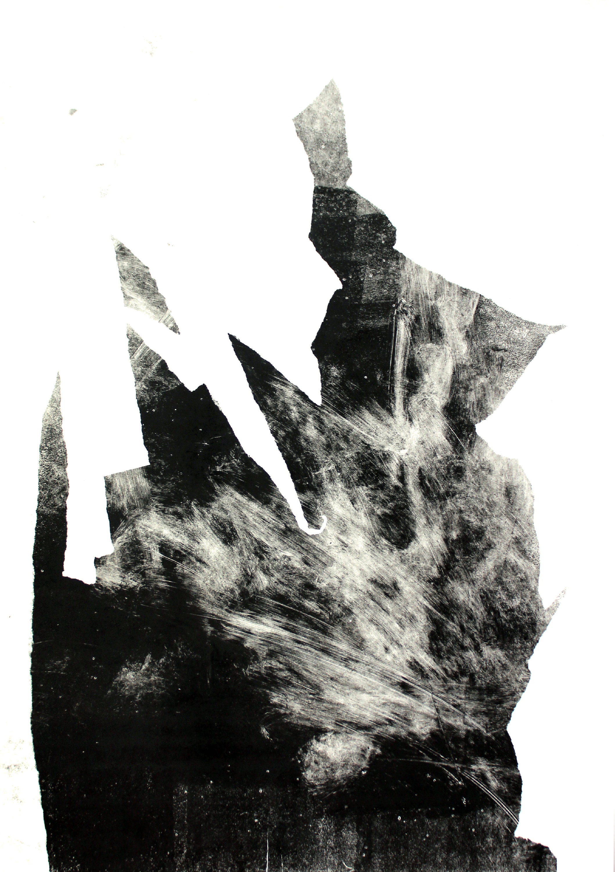 FIRE.Printmaking. Art. Gravure. Etching. MONOTYPE. | Etsy