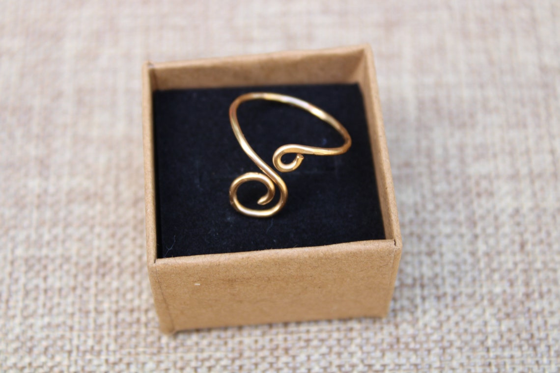 14k Gold Filled Adjustable Ring Adjustable Gold Ring - Etsy