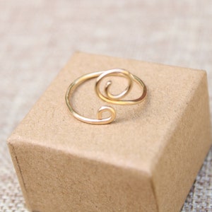 14k Gold Filled Adjustable Ring, Adjustable Gold Ring, Adjustable Ring ...