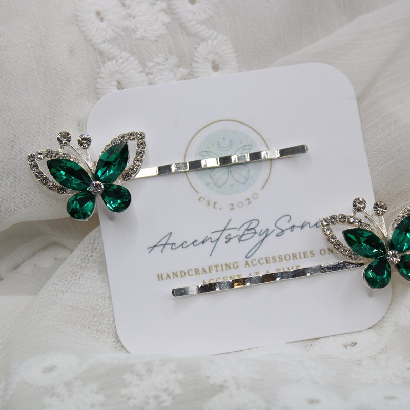 Butterfly Hair Pins - Etsy