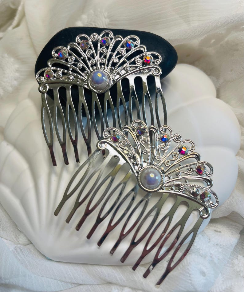 Moonstone Hair Comb – Vintage-inspired Bridal Hair Accessory With ...