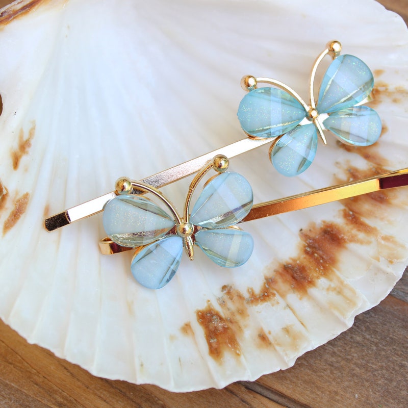 Butterfly Hair Pins - Etsy