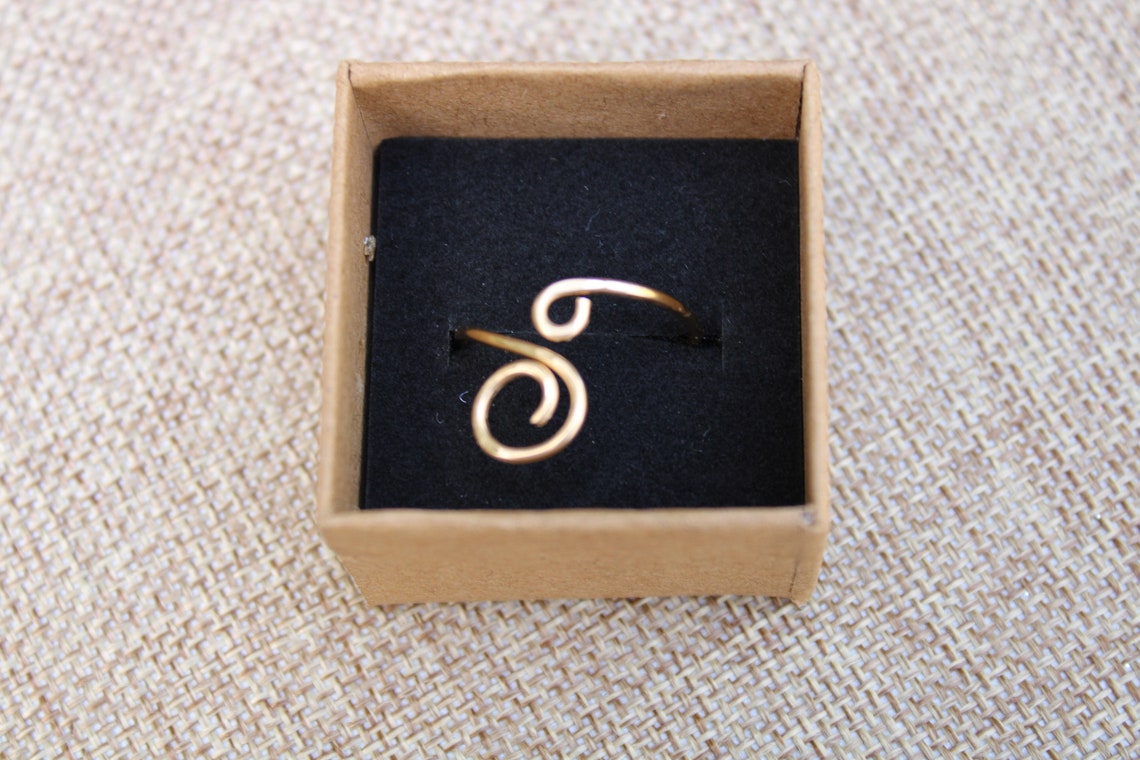 14k Gold Filled Adjustable Ring Adjustable Gold Ring - Etsy