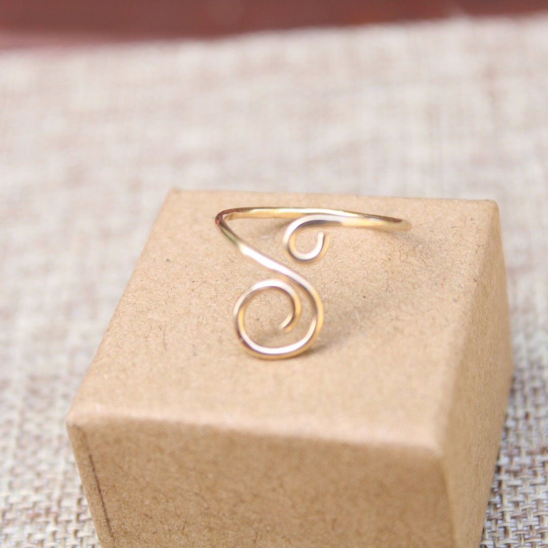 14k Gold Filled Adjustable Ring, Adjustable Gold Ring, Adjustable Ring ...