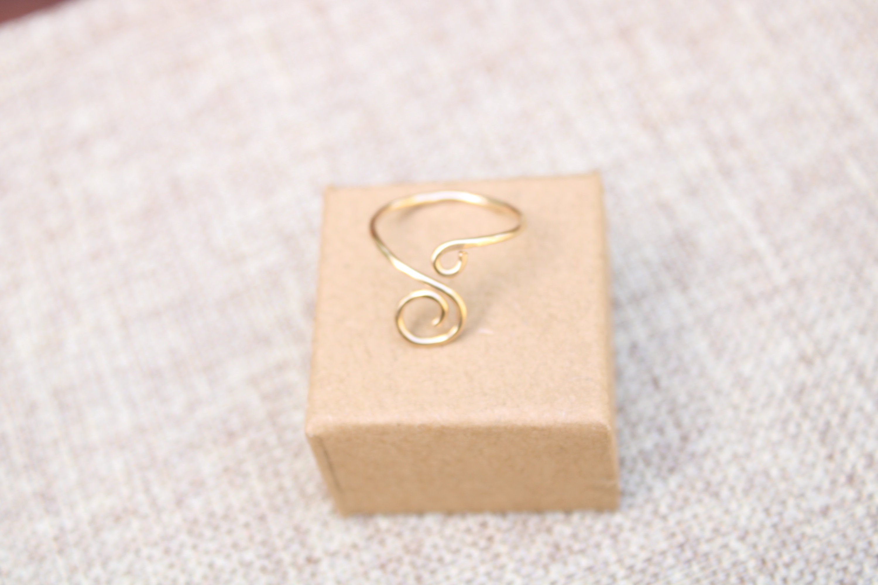 14k Gold Filled Adjustable Ring Adjustable Gold Ring - Etsy