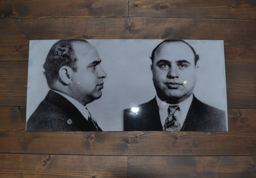 Al Capone Mugshot Wood Cutout Covered With Epoxy Resin - Etsy