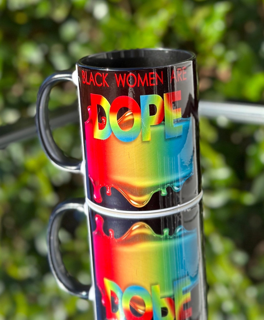 Colorful Coffee Mug Black Girl Coffee Cup Black Women Are Dope - Etsy