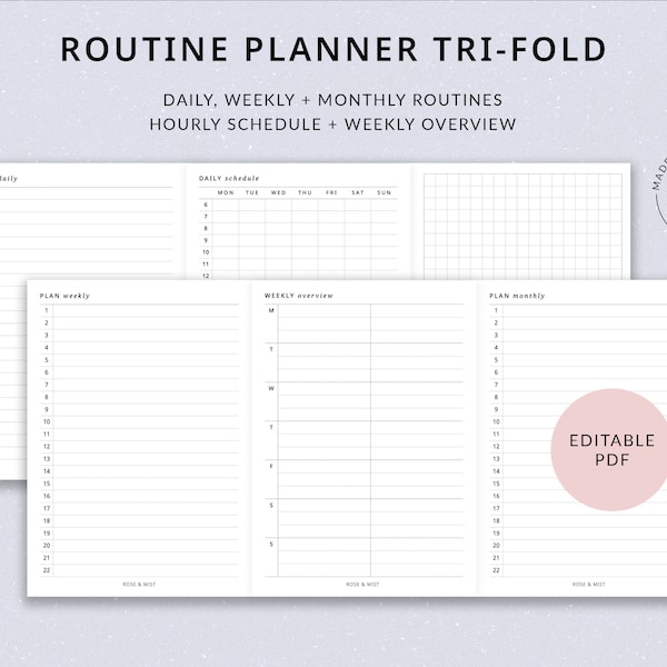 Tri Fold Checklist - Etsy